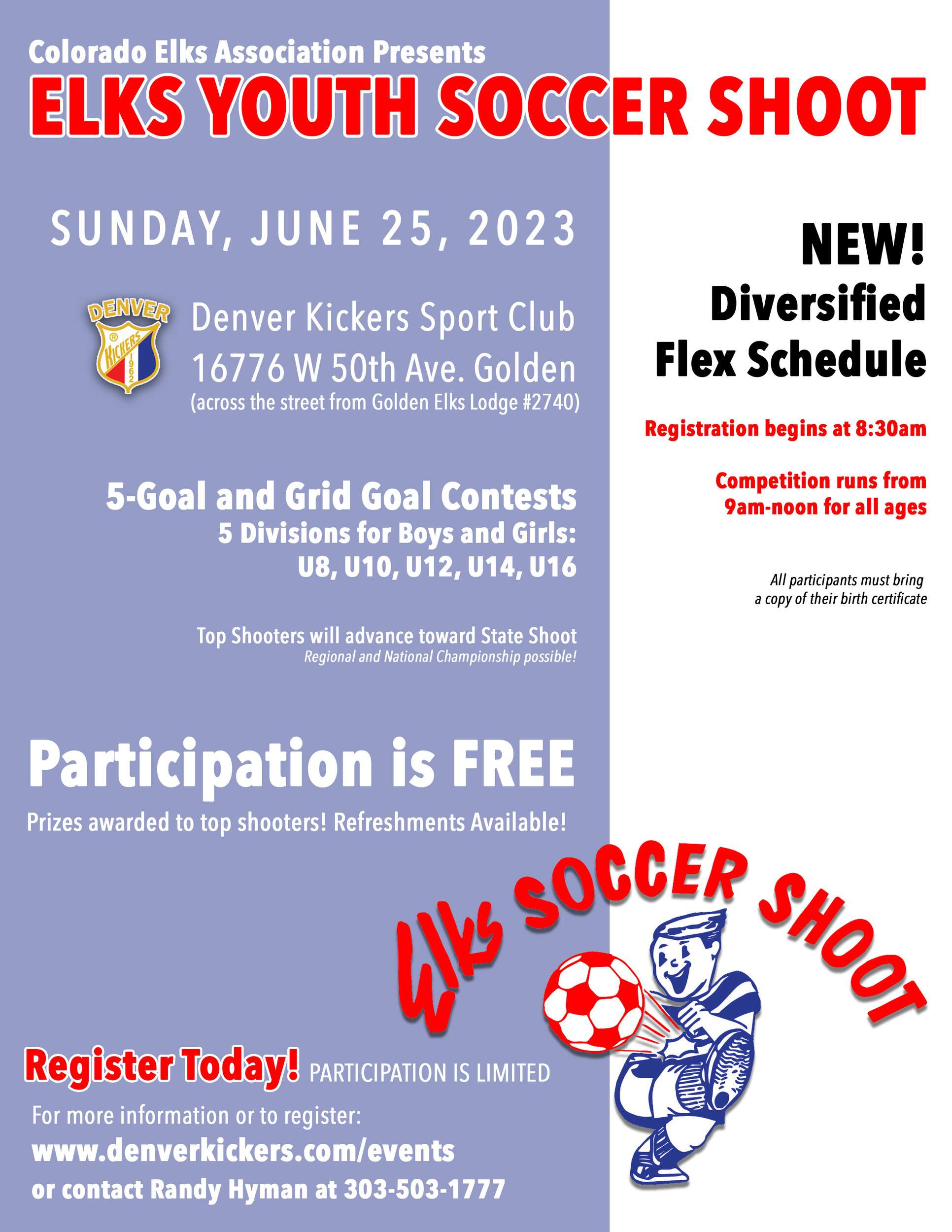 Colorado Elks Youth Soccer Shoot - Denver Kickers Sport Club Inc.